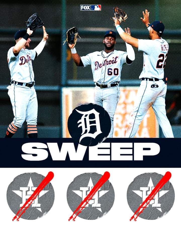 Detroit Tigers Sweep The Houston Astros This Past Week At Minute Maid ...