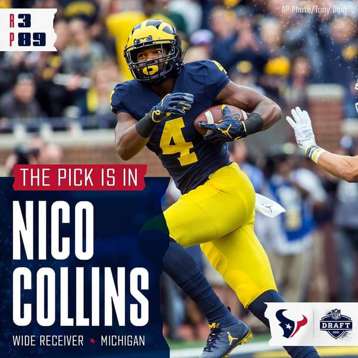 Nico Collins Going To The Houston Texans. – Miller Sports Time