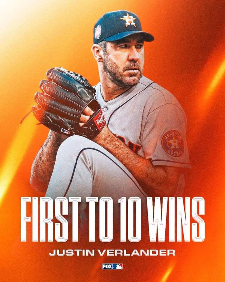 Justin Verlander 1st MLB Pitcher To 10 Wins In 2022. – Miller Sports Time