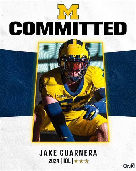 Jake Guarnera Verbally Committed To The Michigan Wolverines Football ...
