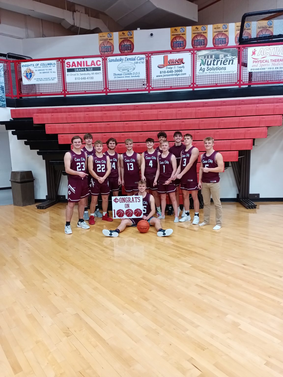 Carter Patrick On The 1000 Career Points Club For The Cass City Red ...