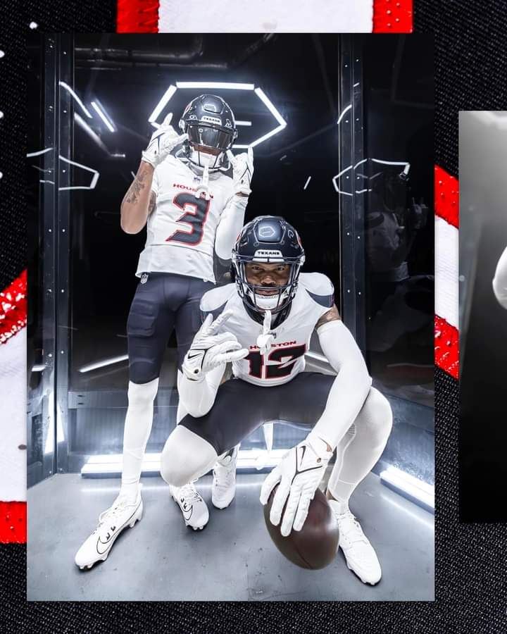 Nico Collins Showing Up His New Uniforms For The Houston Texans 🏈 Team ...