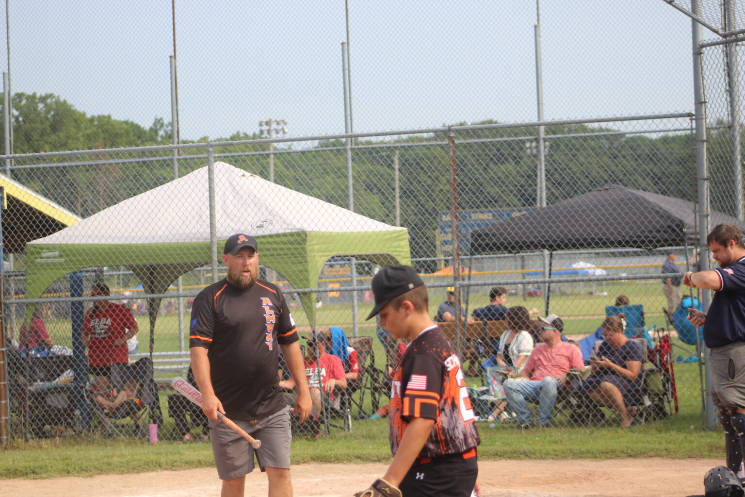 Nick Cobb Teaching The 10U Baseball Team For The Almont Raiders In 2024 ...