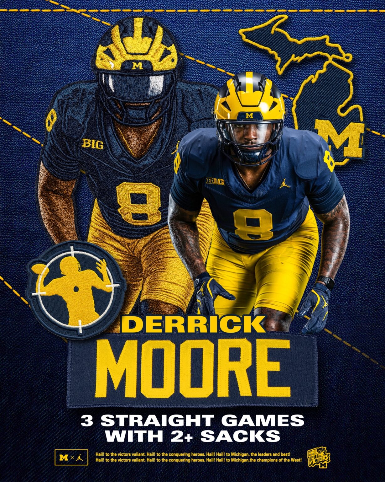 Derrick Moore On A Mission Right For The 2025 Michigan Wolverines ...